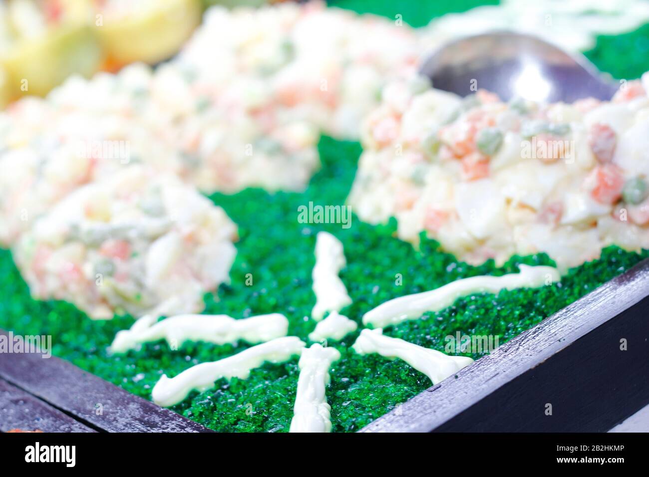 Snacks and tasty morsels in a buffet Stock Photo - Alamy