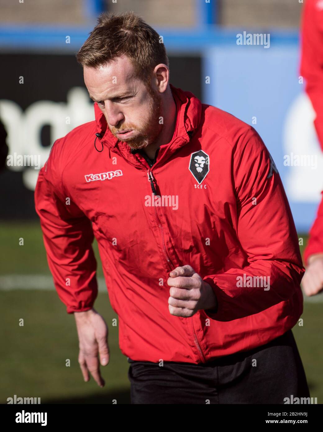 Adam Rooney warms up. Salford City FC Stock Photo - Alamy