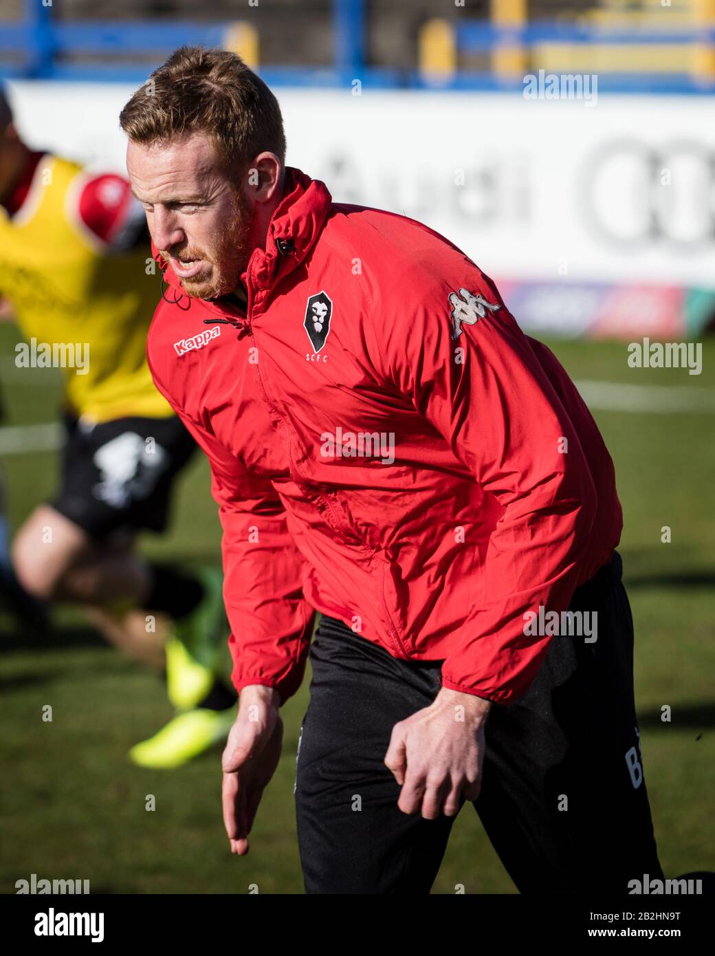 Adam Rooney warms up. Salford City FC Stock Photo - Alamy