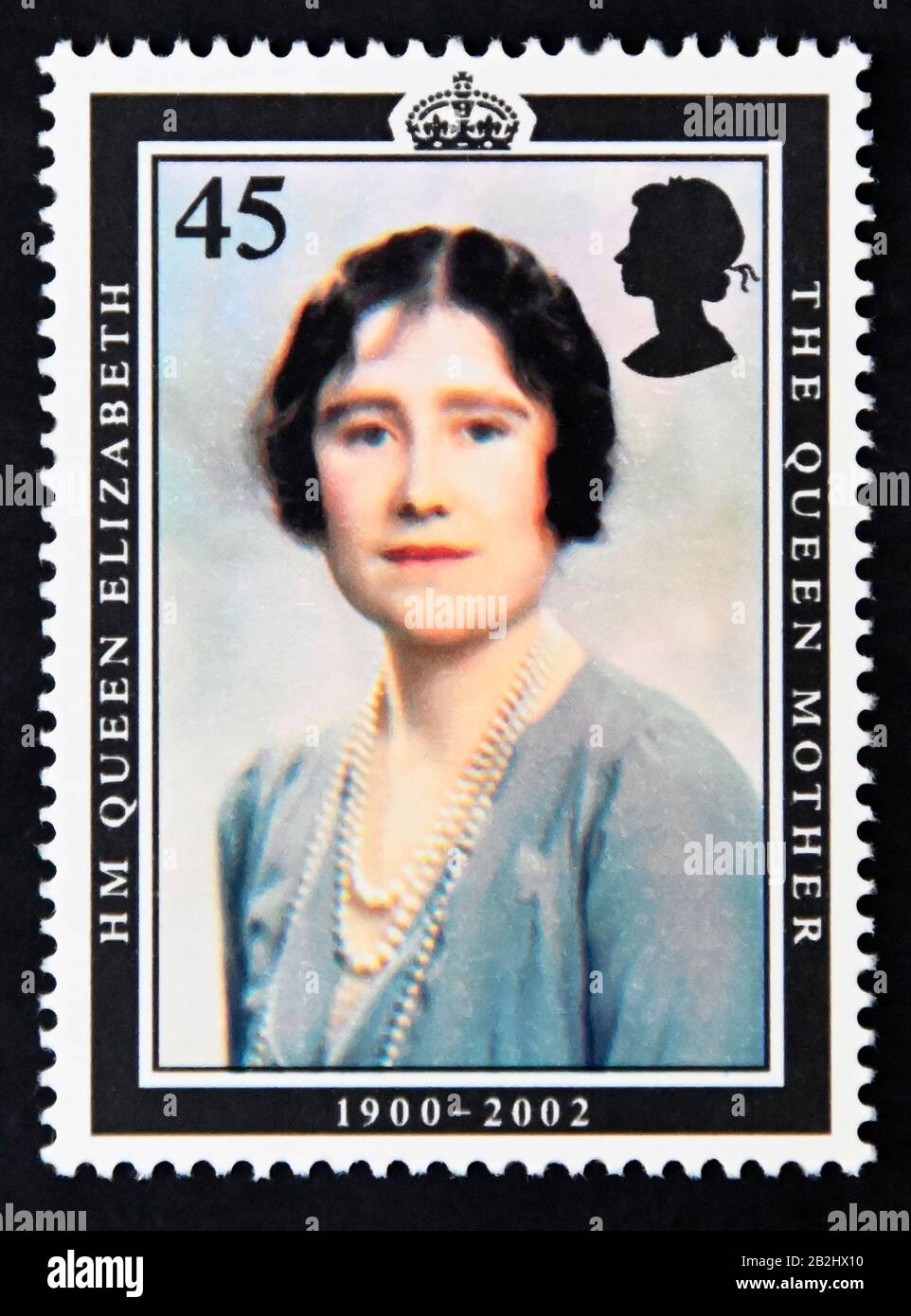 Postage stamp. Great Britain. Queen Elizabeth II. HM Queen Elizabeth ...