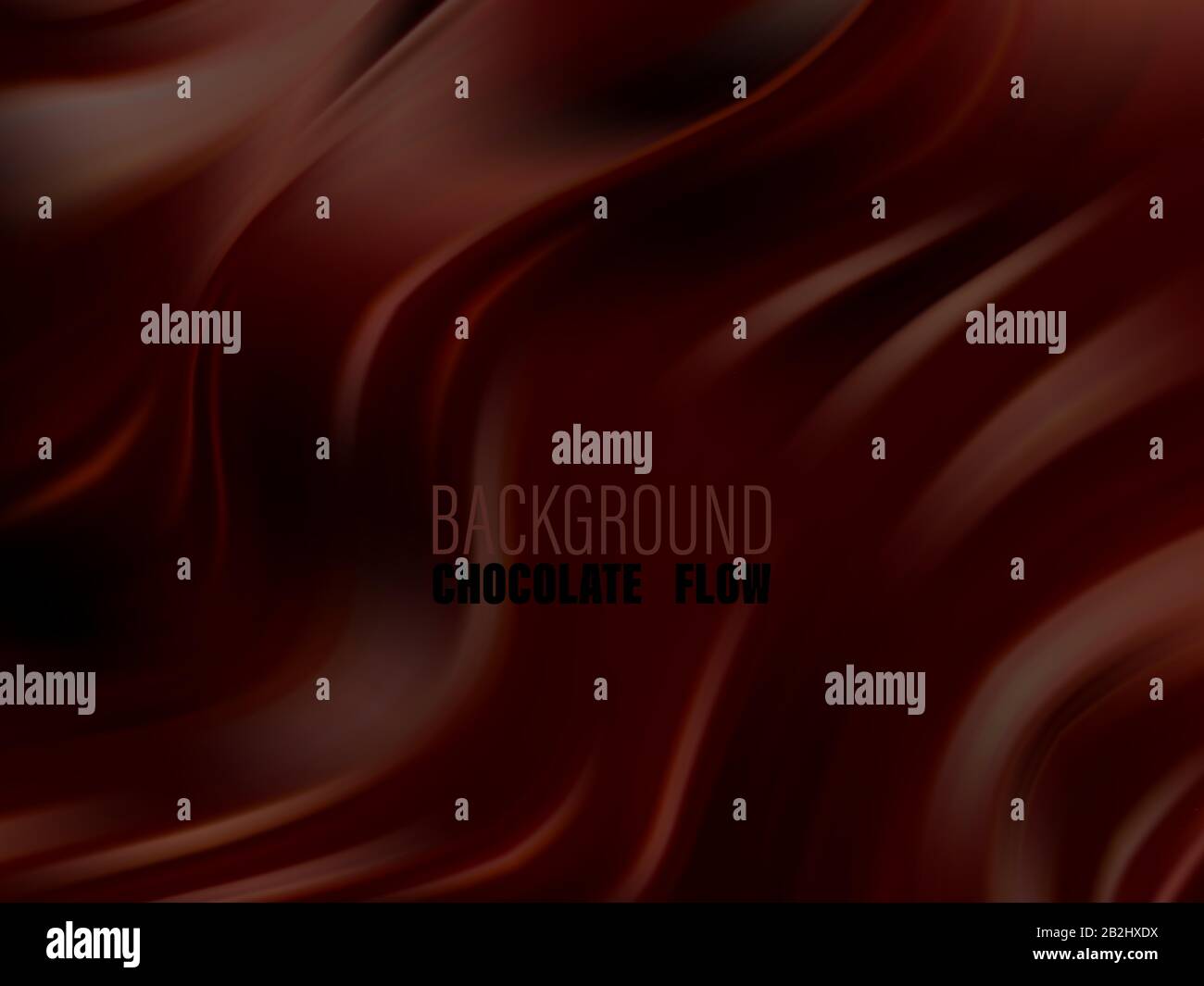 Wave liquid shape chocolate background. Modern colorful flow poster ...