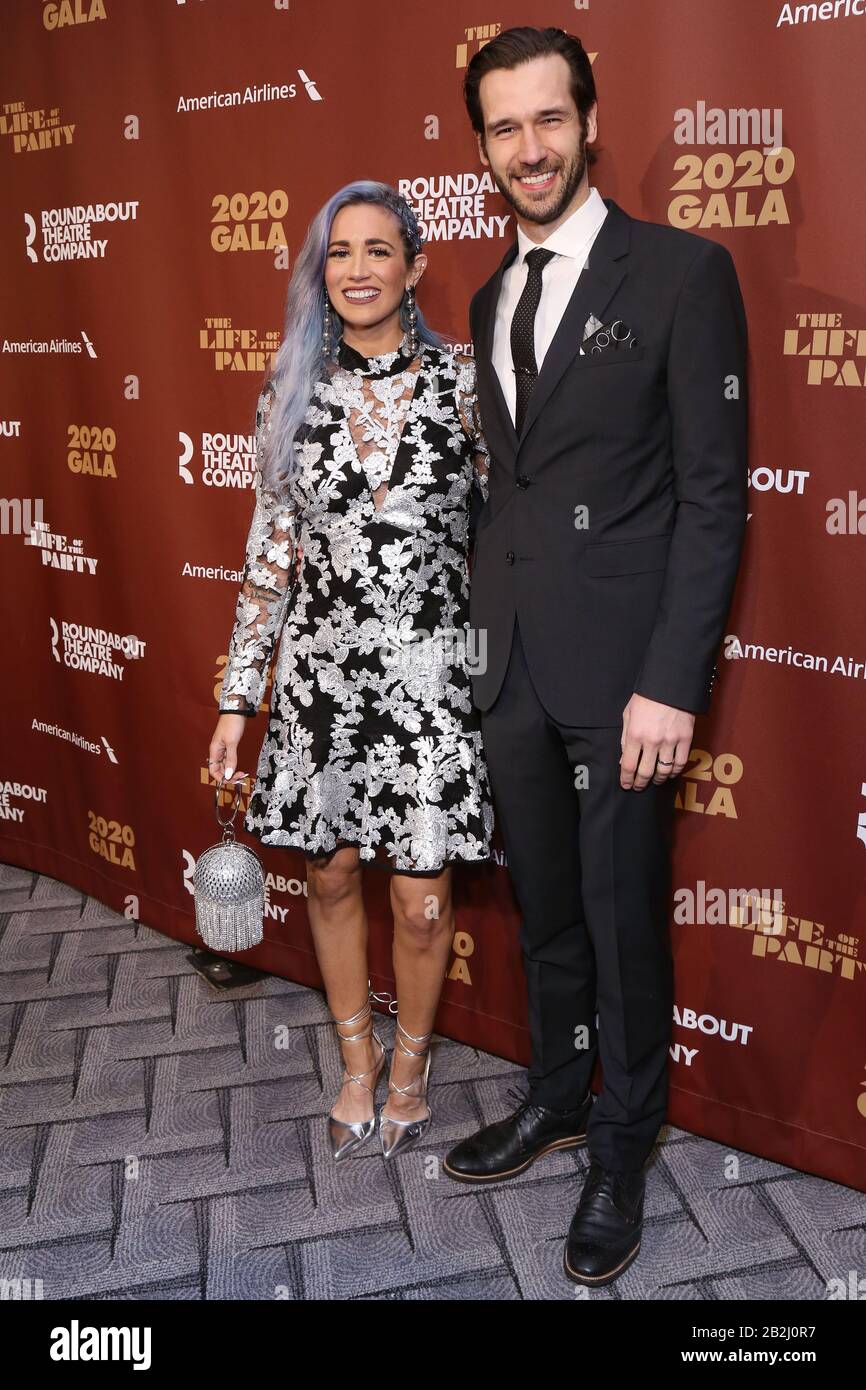 NEW YORK, NY- MARCH 2: LJ Wright and John Behlmann at the arrivals for ...