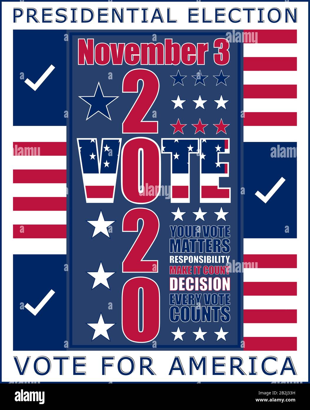 Vector illustration on the 2020 presidential election in the United ...