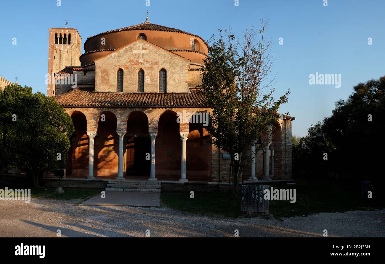 Church of Santa Fosca, Chiesa di Santa Fosca and Campanile of Cathedral ...