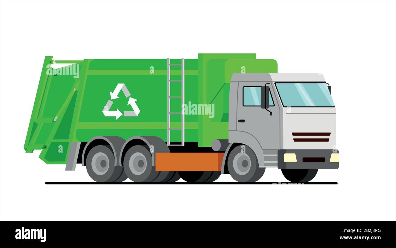 Cartoon garbage truck High Resolution Stock Photography and Images - Alamy