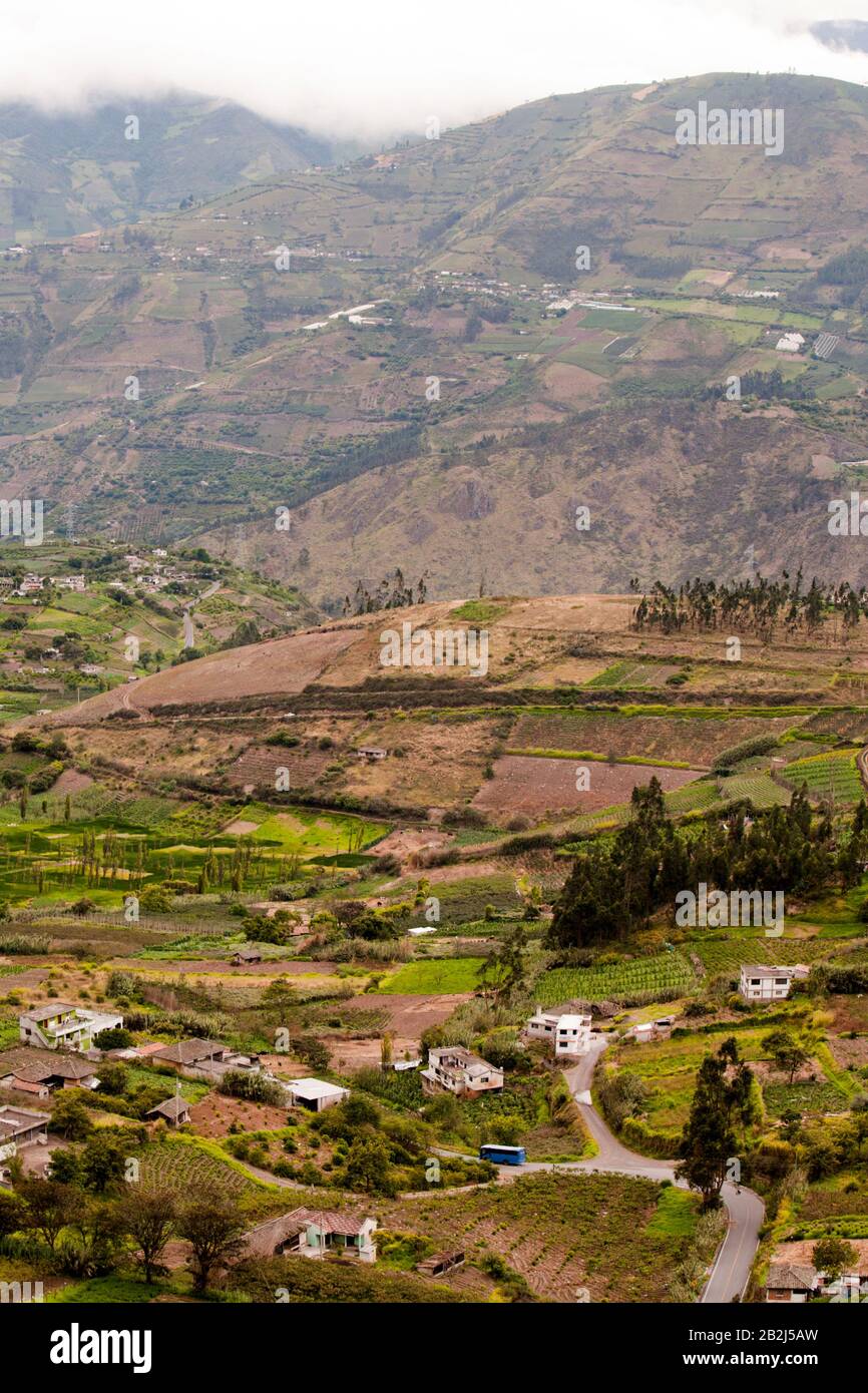 Huge And Gorgeous Rift In Ecuador Andean Mountains Close To Banos City ...