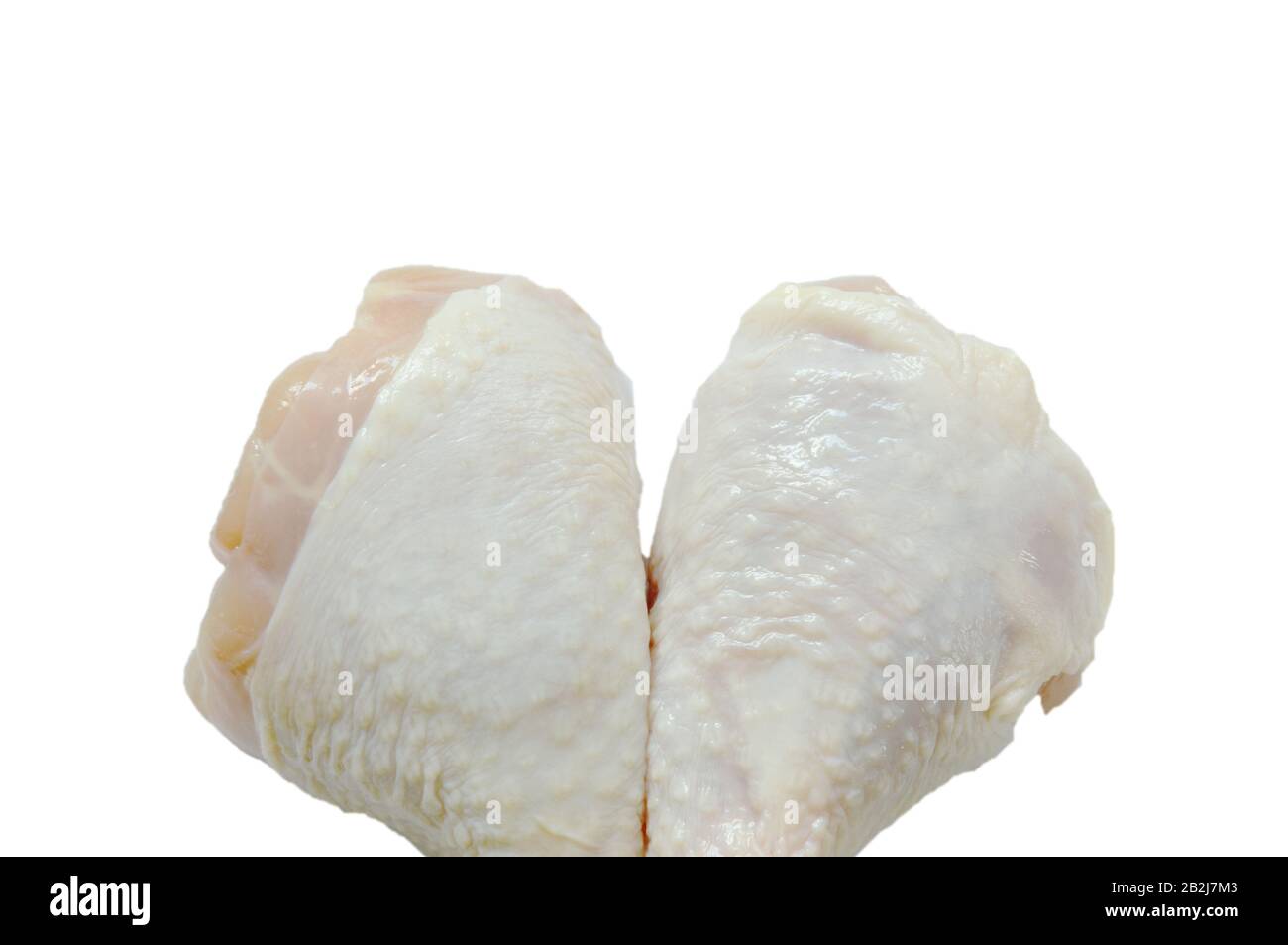 fresh chicken leg raw food on white background Stock Photo - Alamy