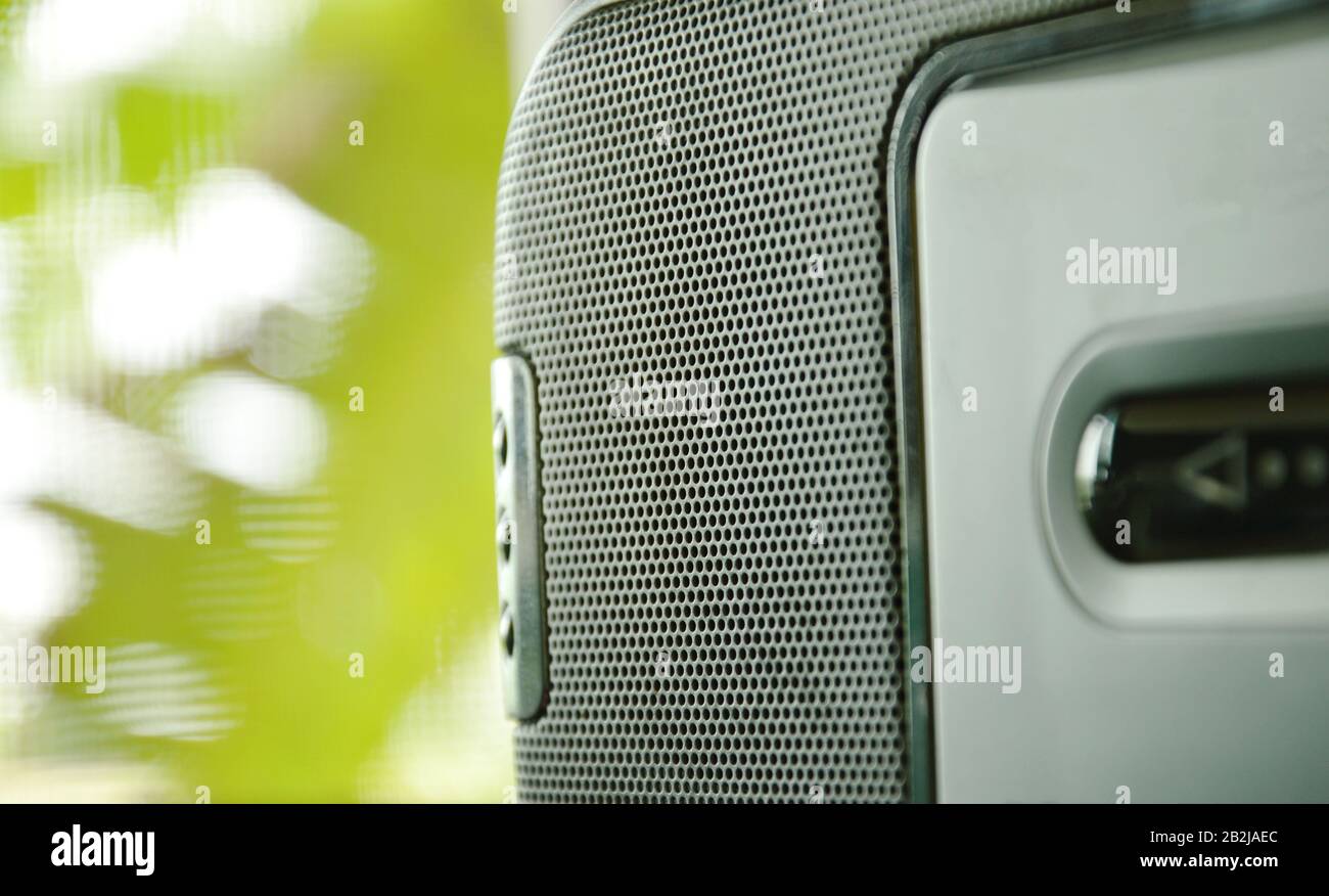 radio cassette tape recorder near window in house Stock Photo - Alamy