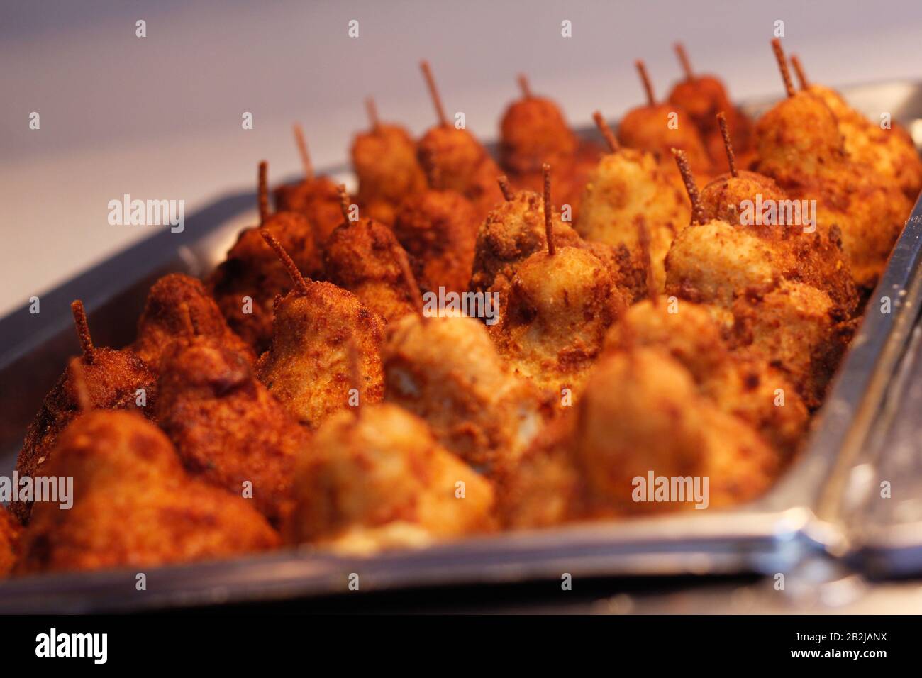 Snacks and tasty morsels in a buffet Stock Photo - Alamy