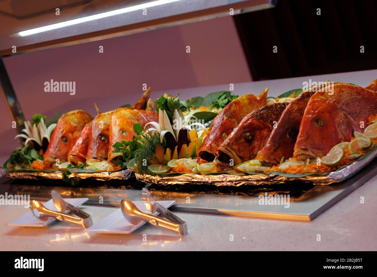 Snacks and tasty morsels in a buffet Stock Photo - Alamy