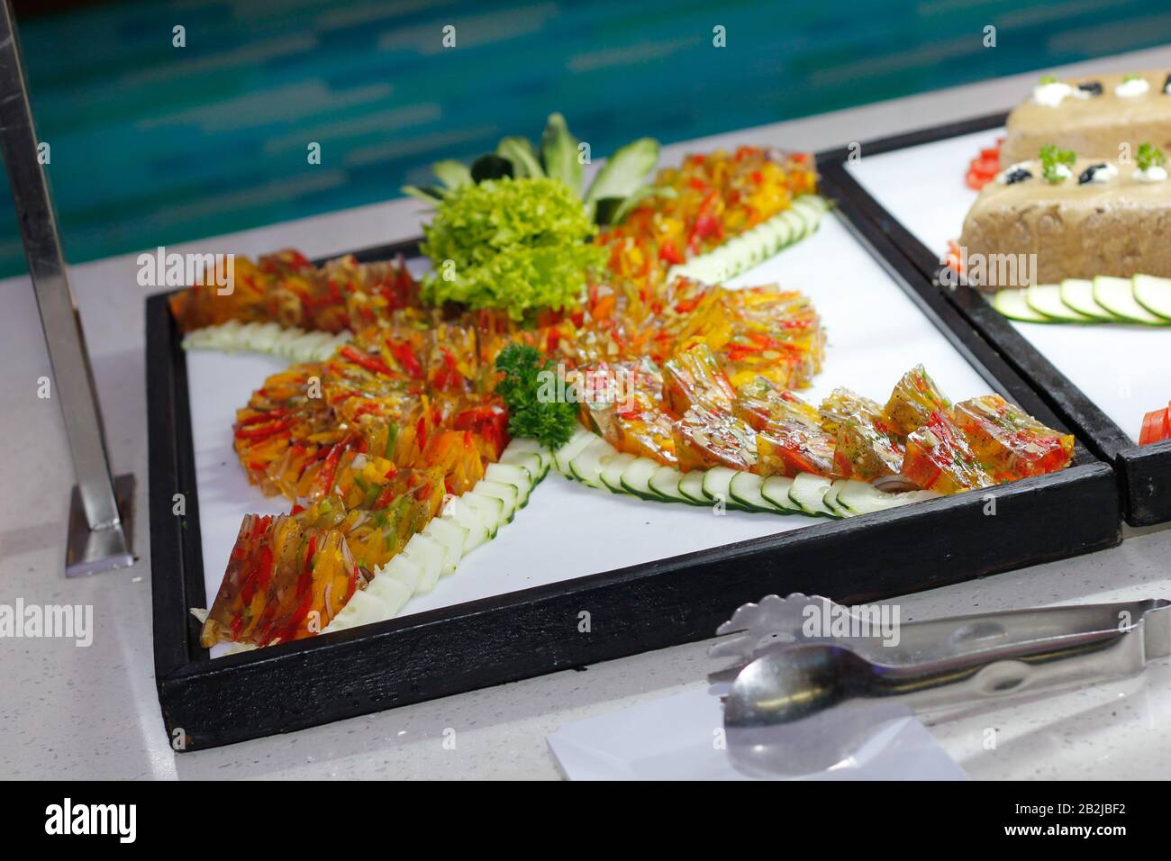 Snacks and tasty morsels in a buffet Stock Photo - Alamy