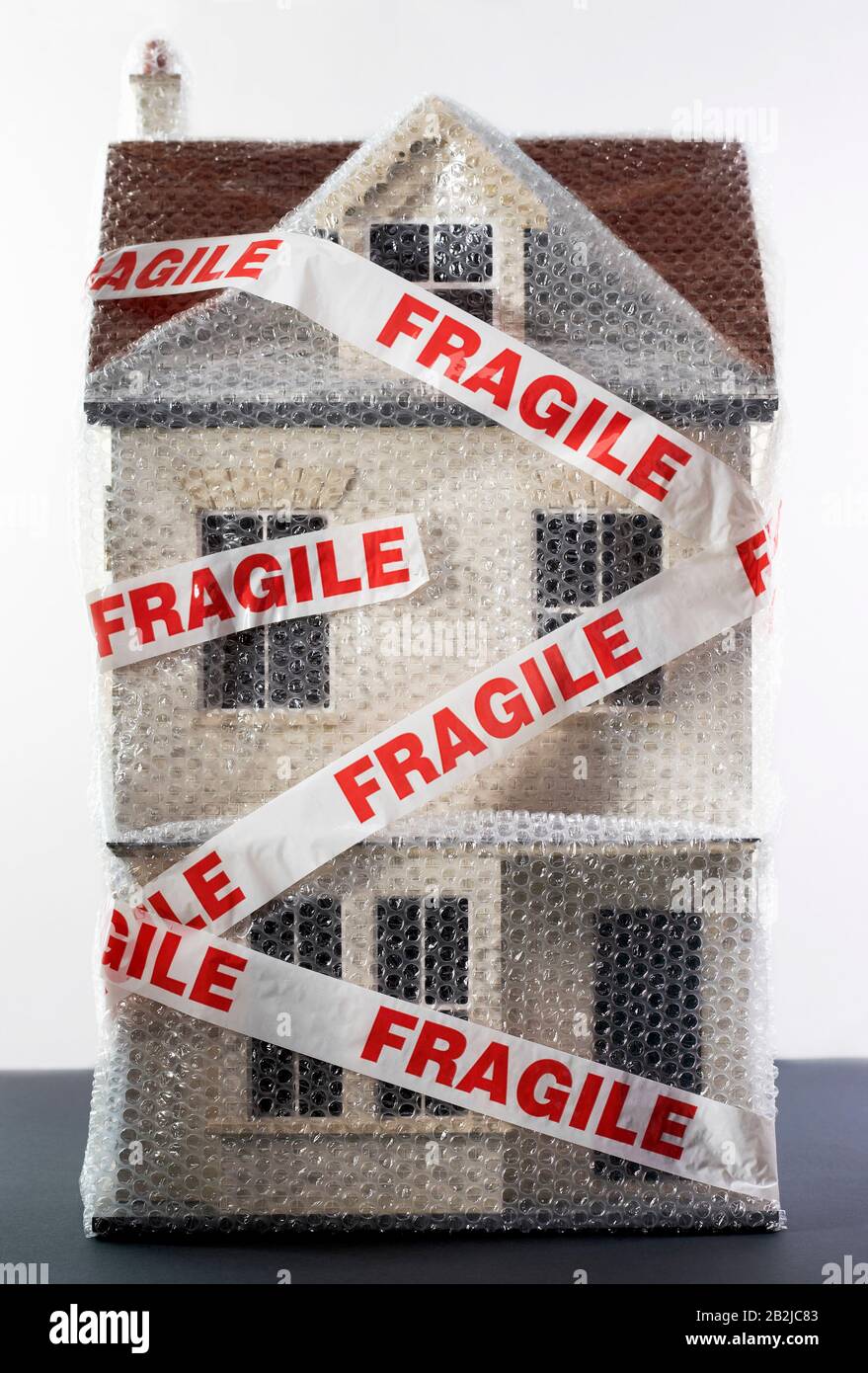 Model house wrapped in bubble wrap hi-res stock photography and images ...