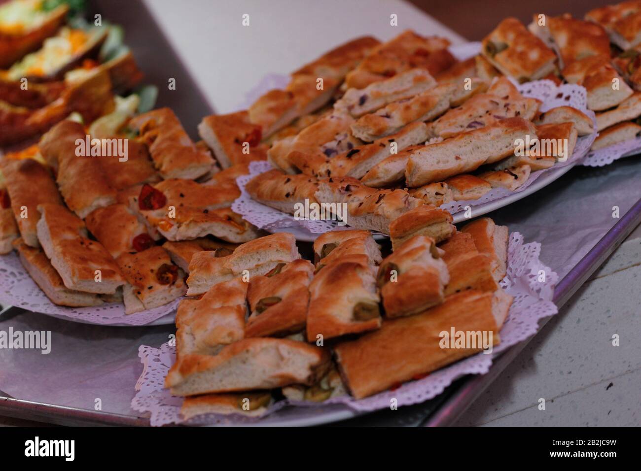 Snacks and tasty morsels in a buffet Stock Photo - Alamy
