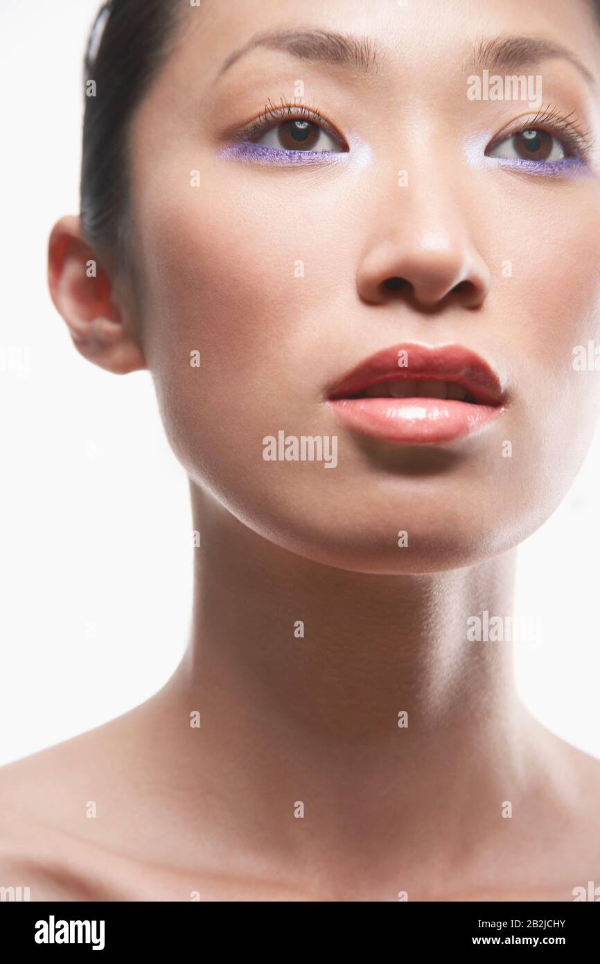 Young Asian woman face Stock Photo - Alamy
