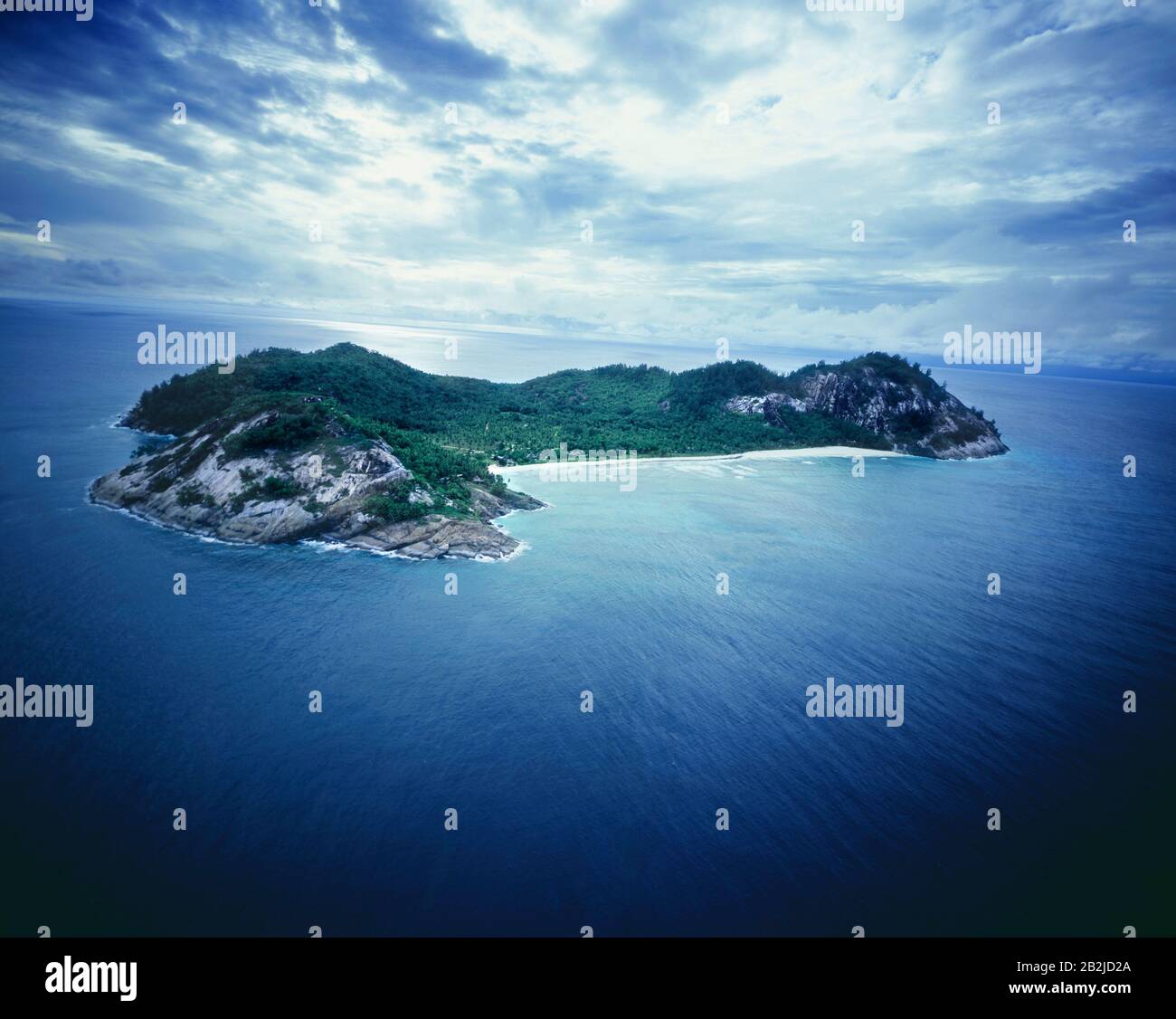 Aerial View of a Small Island Stock Photo - Alamy