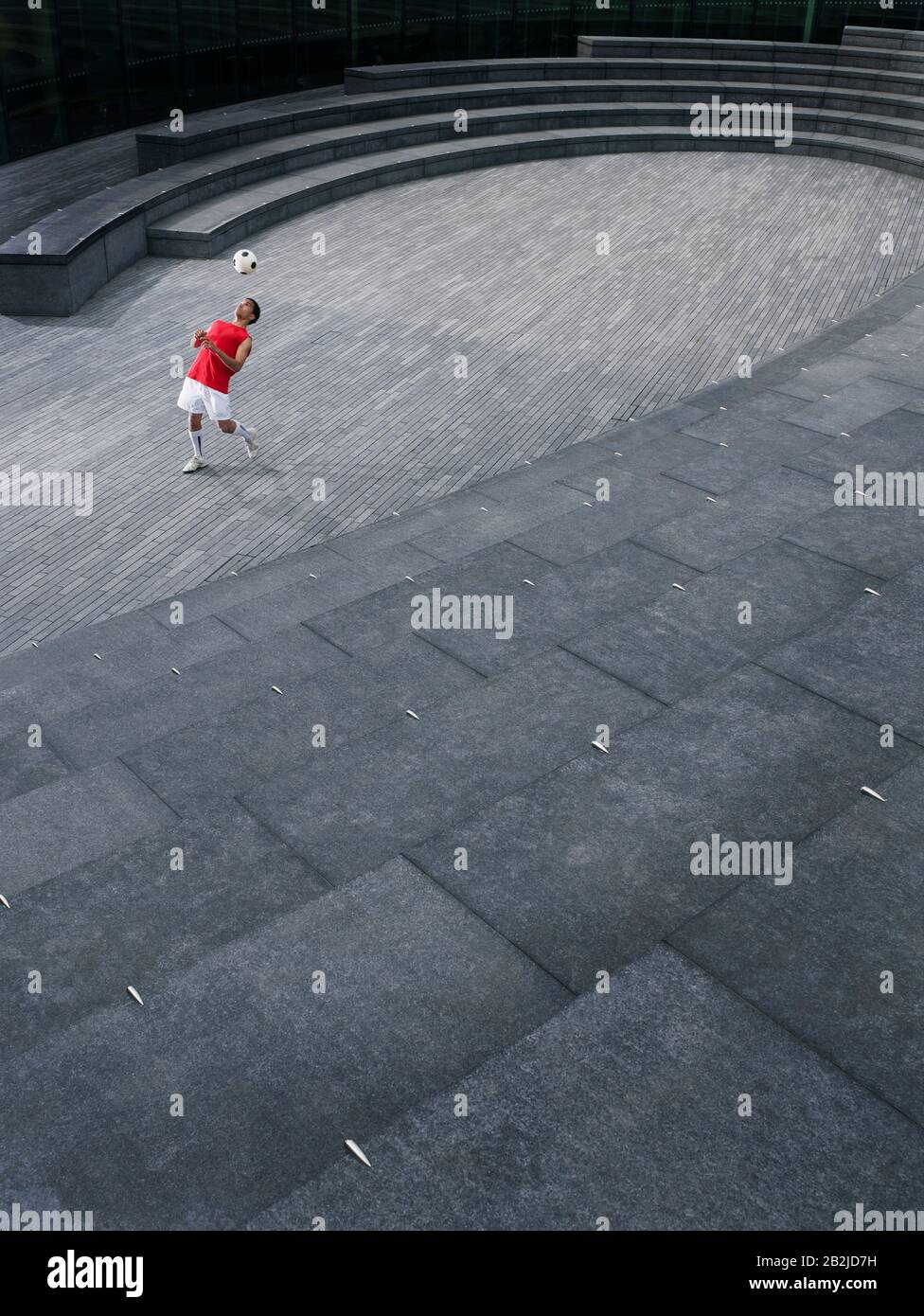 Soccer ball bouncing off hi-res stock photography and images - Alamy