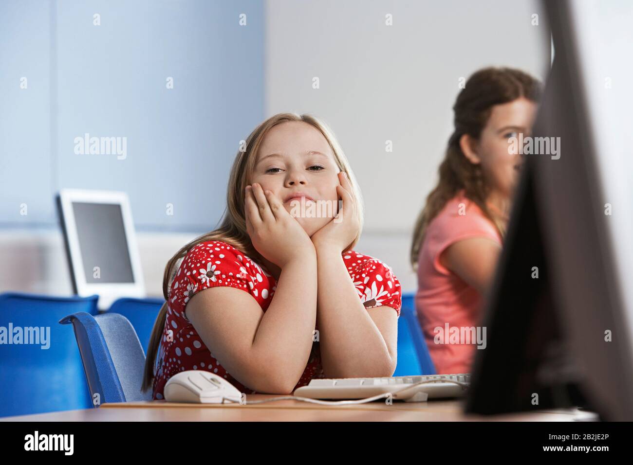 Down syndrome girl computer hi-res stock photography and images - Alamy