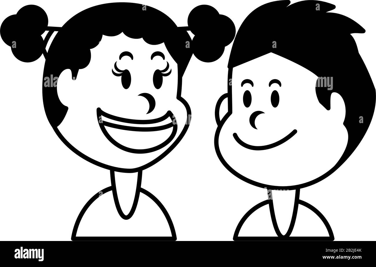 children smiling on white background vector illustration design Stock ...