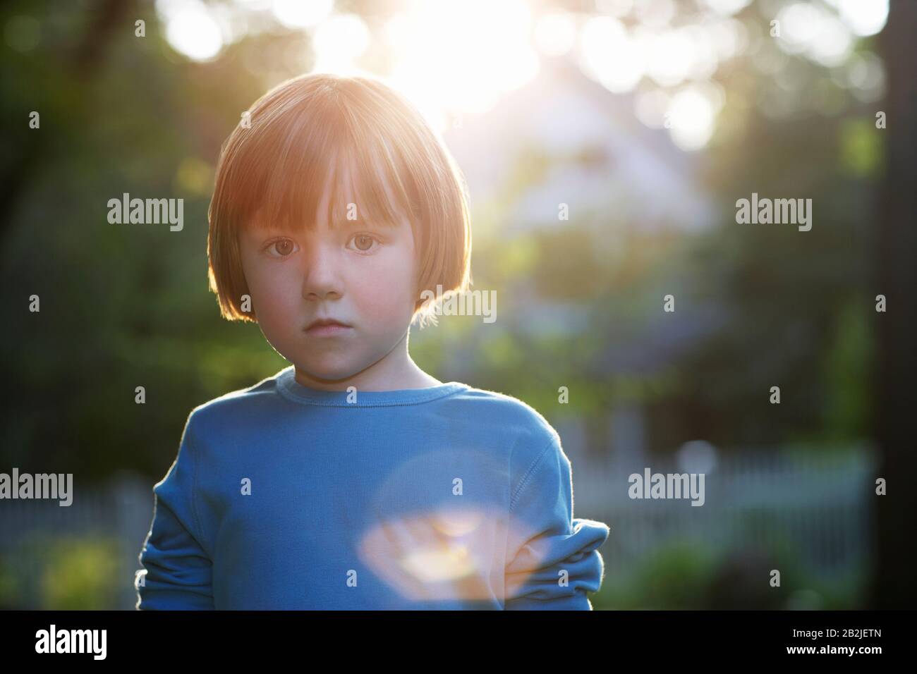 Portrait of girl (5-6) outdoors Stock Photo - Alamy
