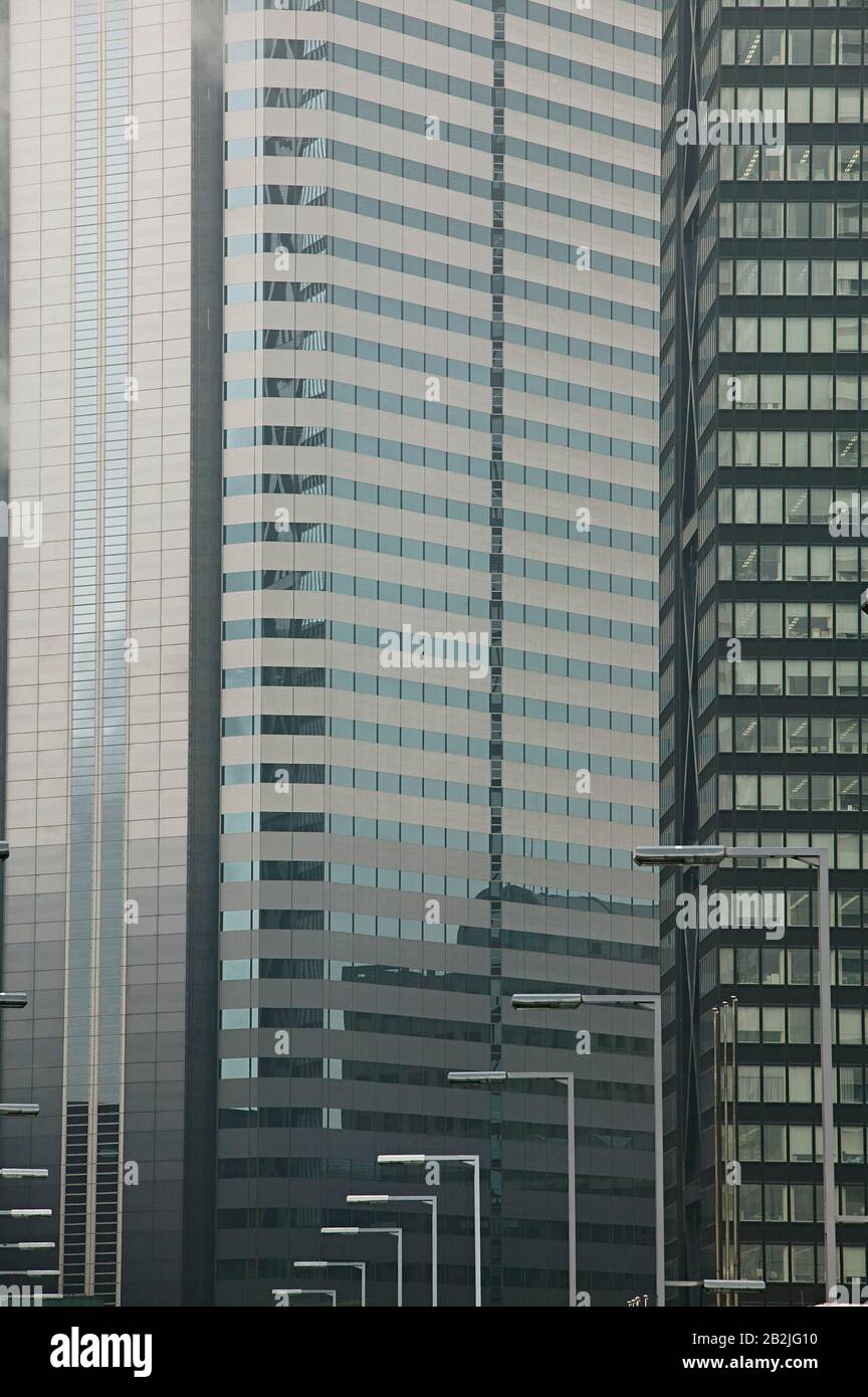 Japan Tokyo Shinjuku office building exteriors close-up Stock Photo - Alamy