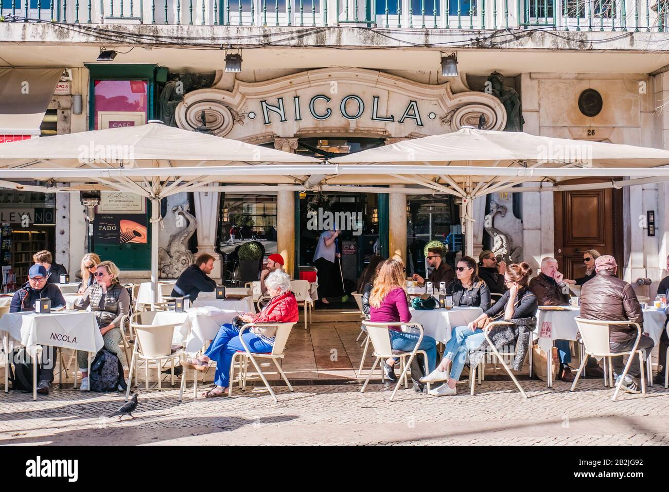 Cafe nicola lisbon portugal hi-res stock photography and images - Alamy