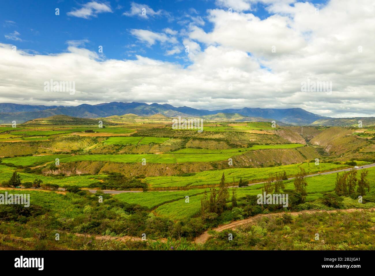 Ecuadorian Landscape Into North Of The Country In Carchi Province Pan ...