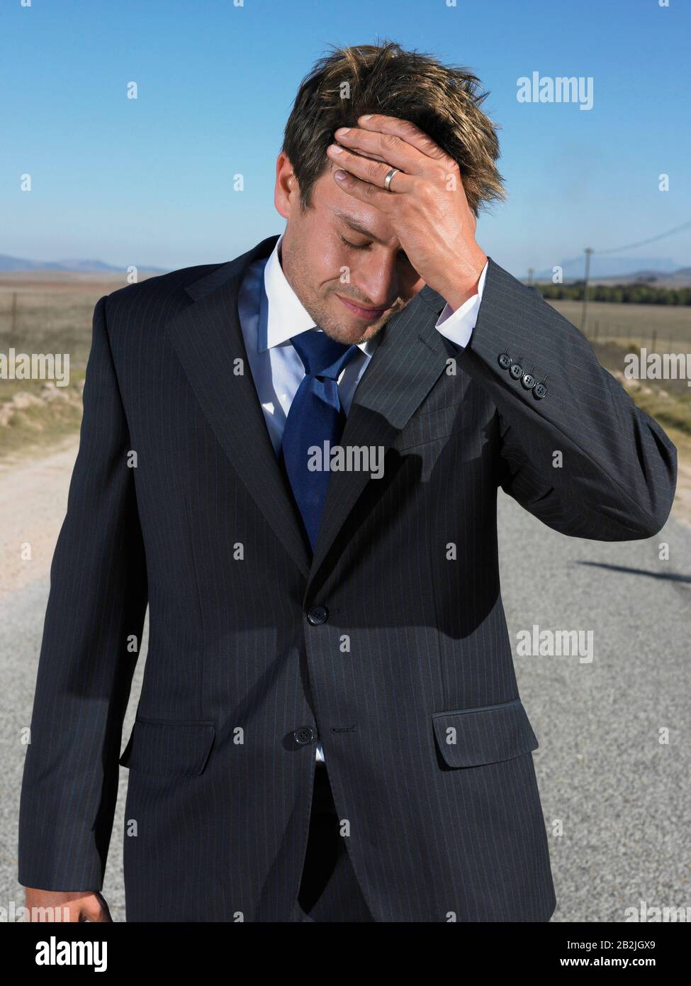 Man in Despair Stock Photo - Alamy