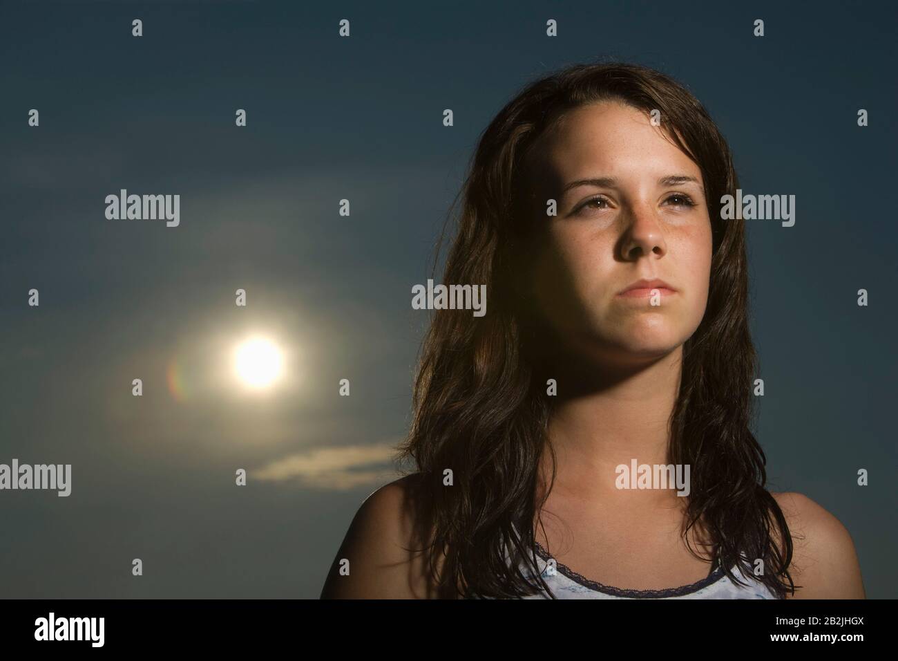 Portrait of teenage girl Stock Photo - Alamy