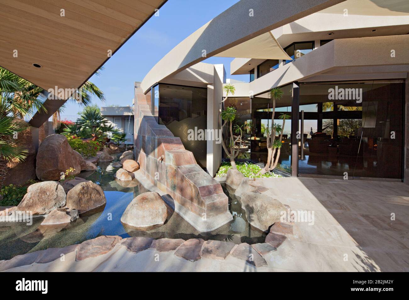 View of luxury mansion Stock Photo - Alamy
