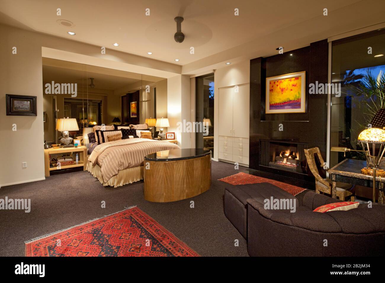 Master bedroom in manor house Stock Photo - Alamy