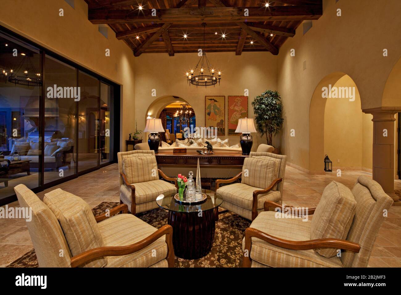Living room interior of manor house Stock Photo - Alamy