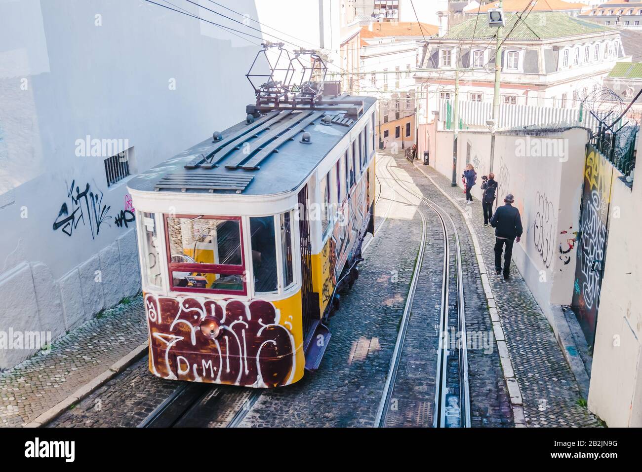 The Glória Funicular, sometimes known as the Elevador da Glória, is a ...