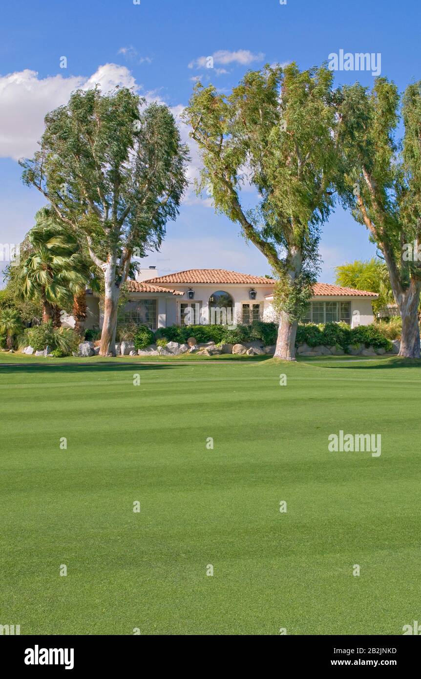 View of manor house with lawn in foreground Stock Photo - Alamy