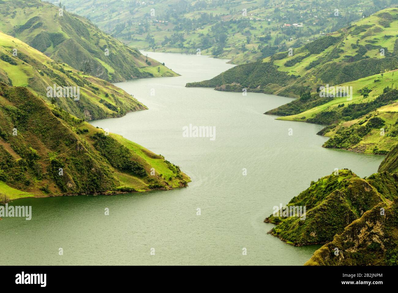 Paute River Flowing Trough The Andes Mountains In Ecuador Santiago ...
