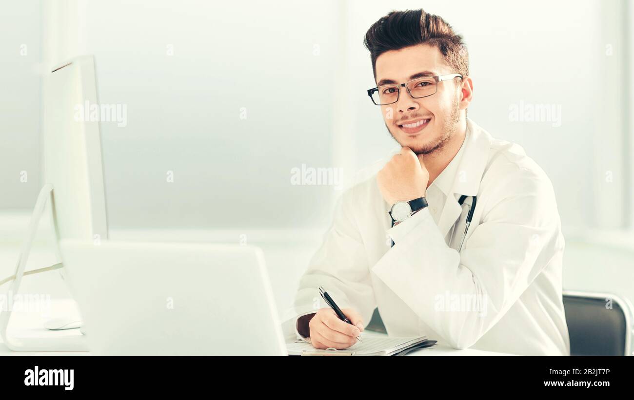 Portrait male therapist table in hi-res stock photography and images ...