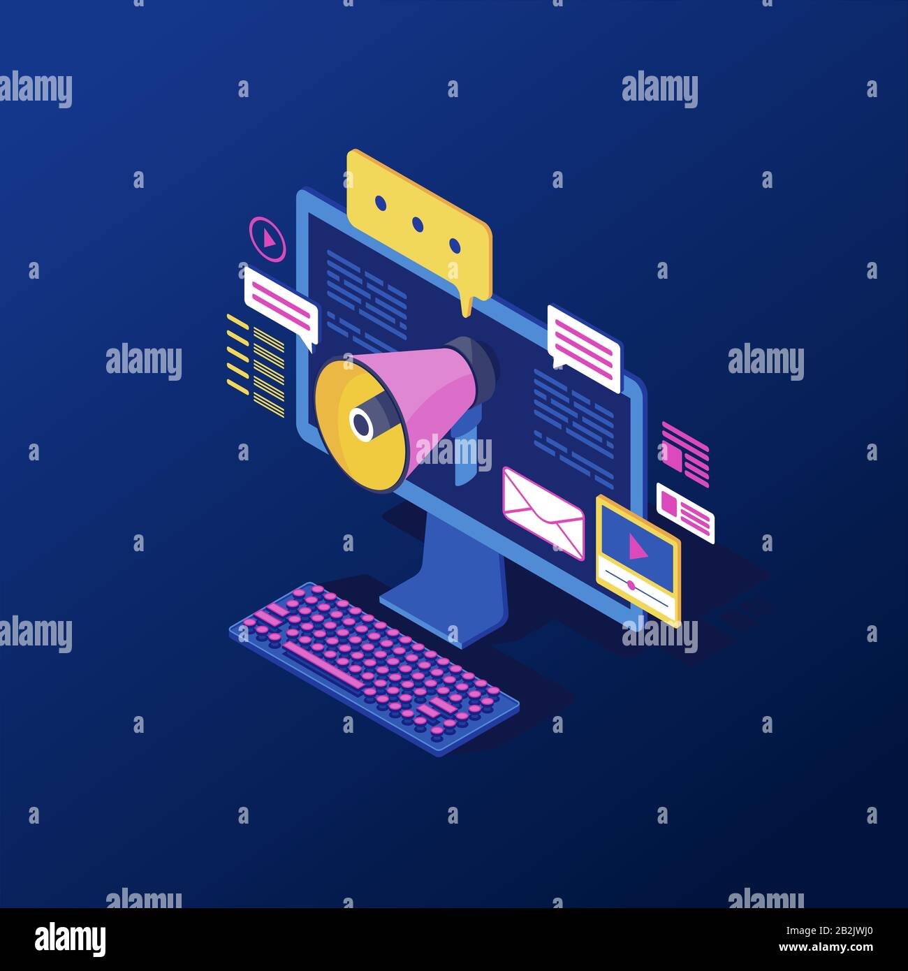 Software ads Stock Vector Images - Alamy