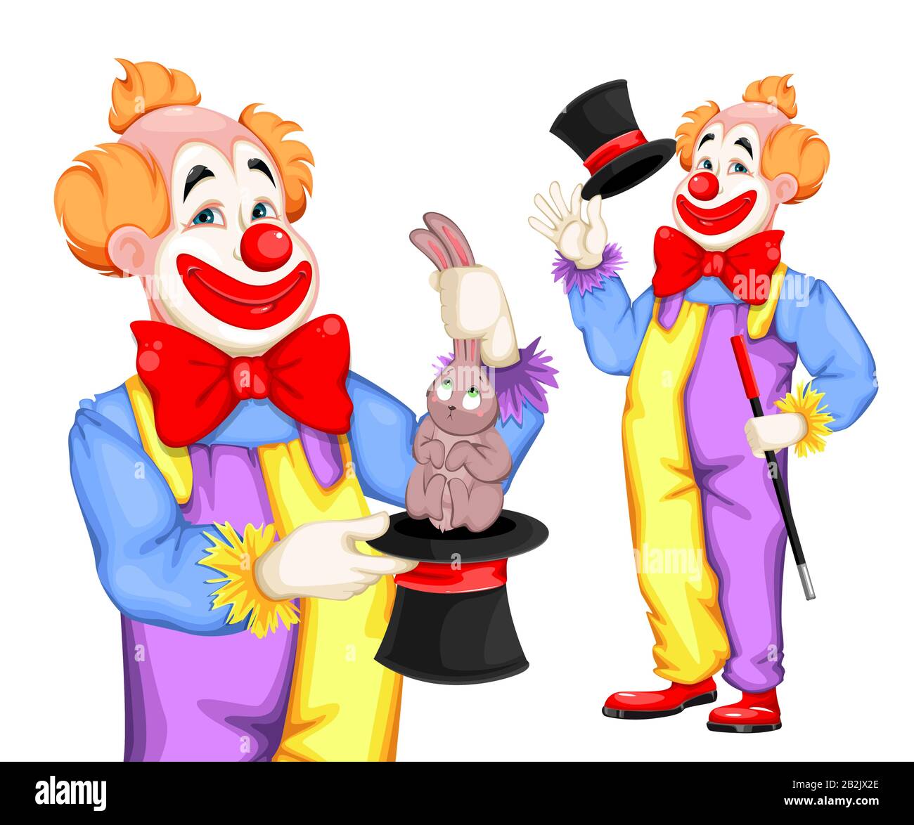 Cartoon Clown Bunny