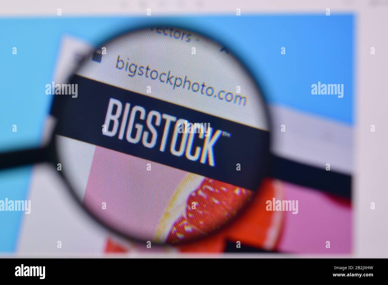 NY, USA - FEBRUARY 29, 2020: Homepage of bigstockphoto website on the ...