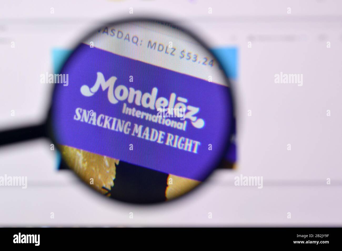 Mondelez international emblem hi-res stock photography and images - Alamy