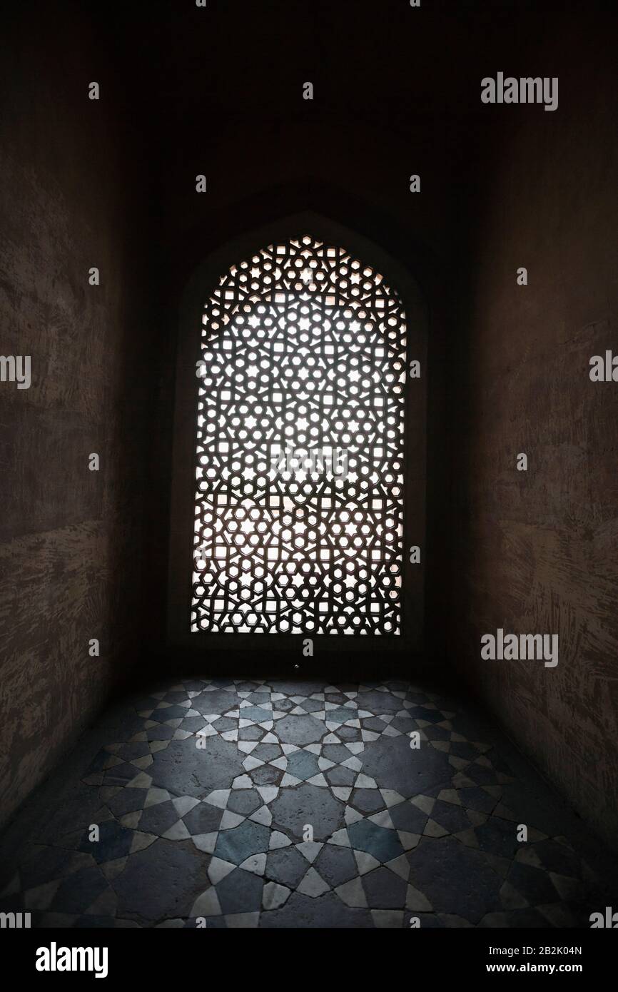 Light coming through stone lattice hi-res stock photography and images ...