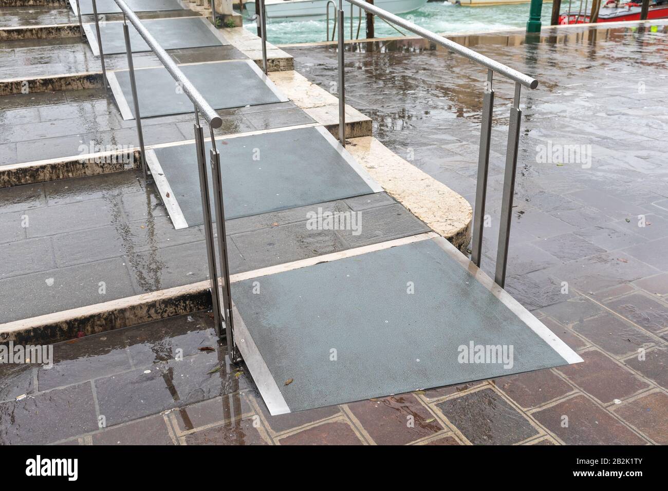Ramp for Wheelchair User at Bridge in Venice Stock Photo - Alamy