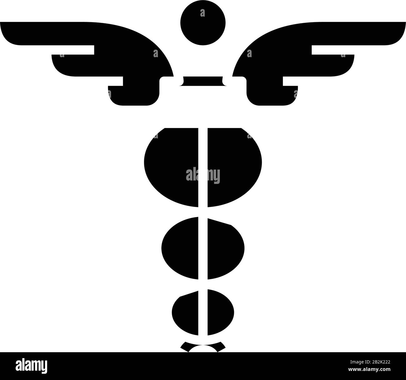 Medicine symbol black icon, concept illustration, vector flat symbol ...