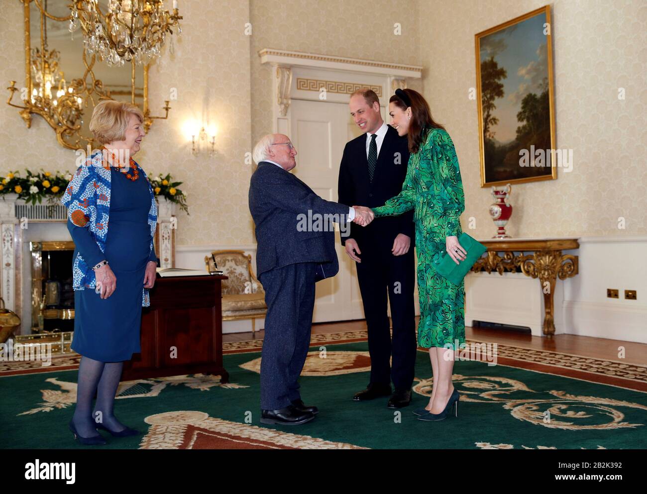 President michael d higgins and his wife sabina coyne higgins hi-res ...