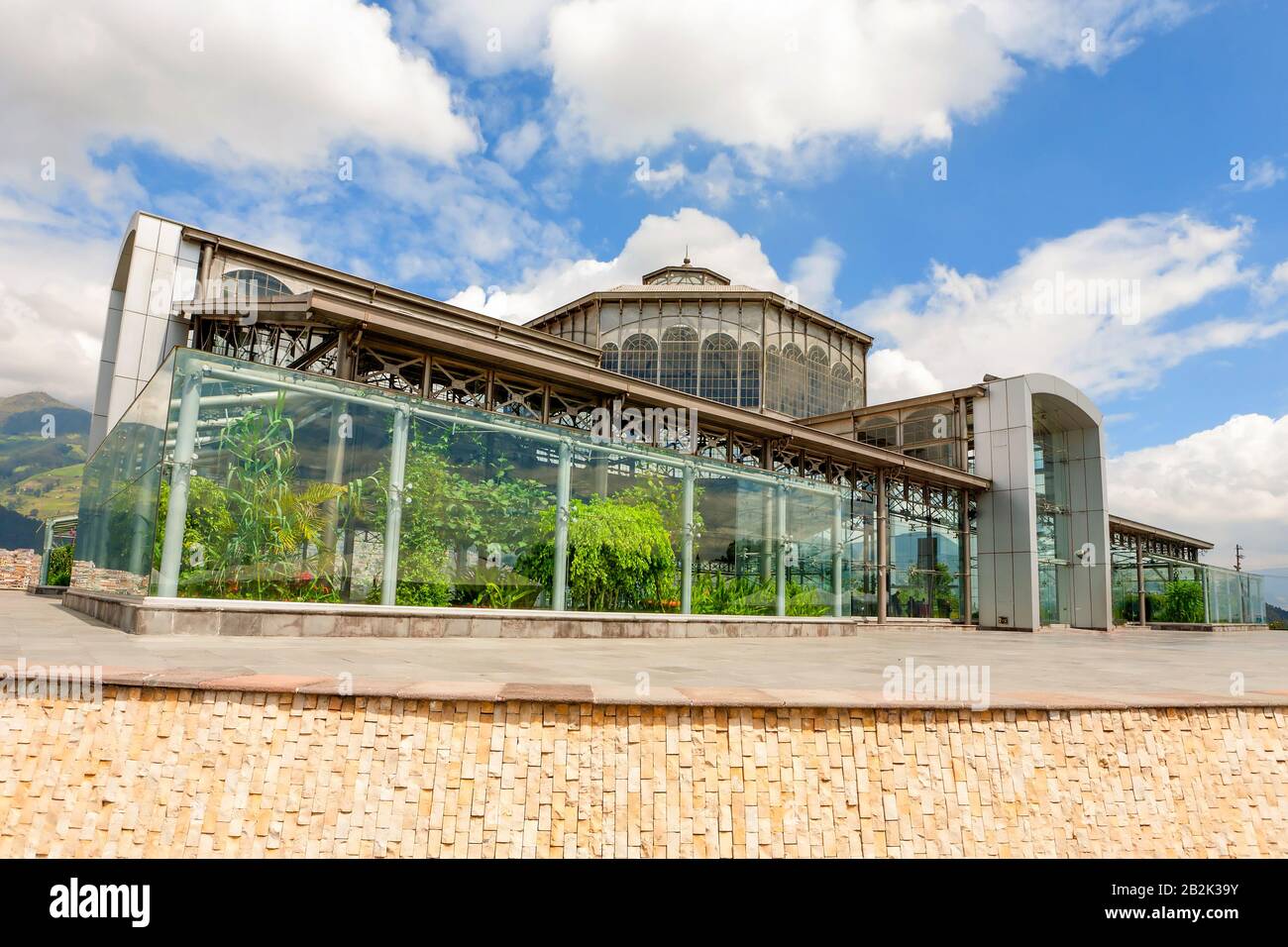 Impressive Glass Building In Itchimbia Park Quito Ecuador Stock Photo ...