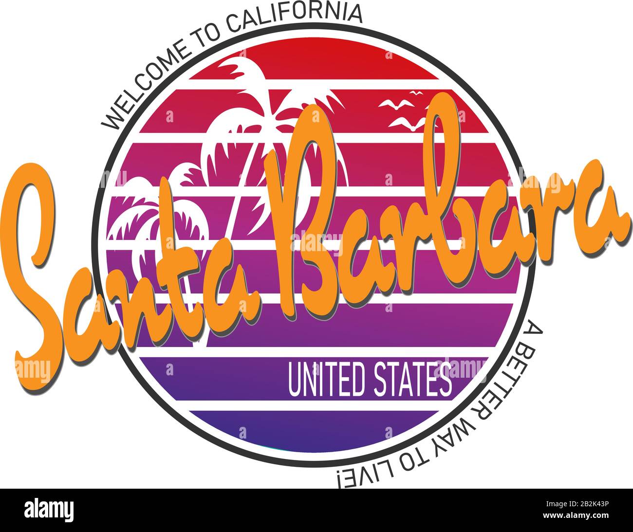 Santa barbara Stock Vector Images - Alamy