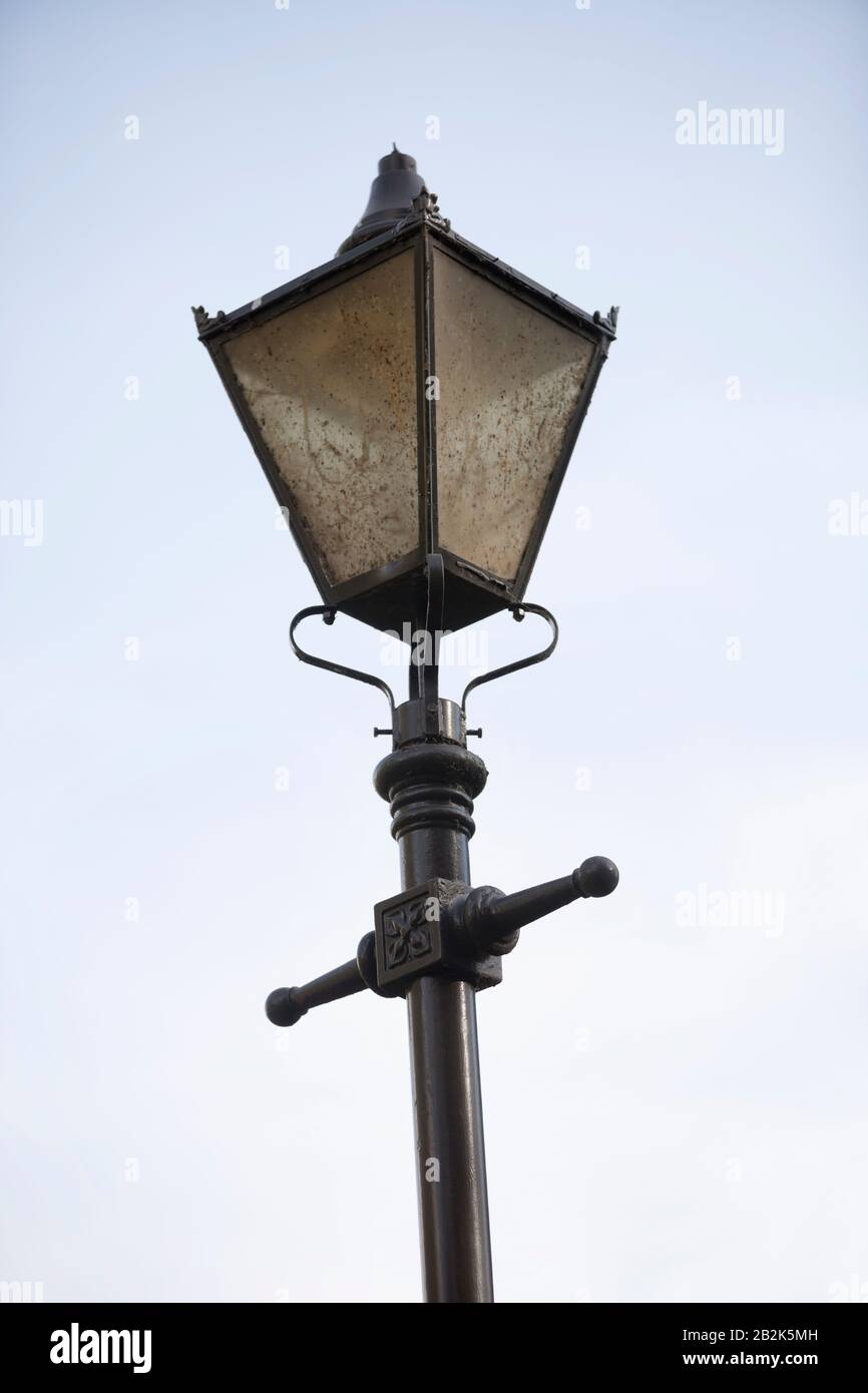 Old fashioned street lantern against clear sky Stock Photo - Alamy