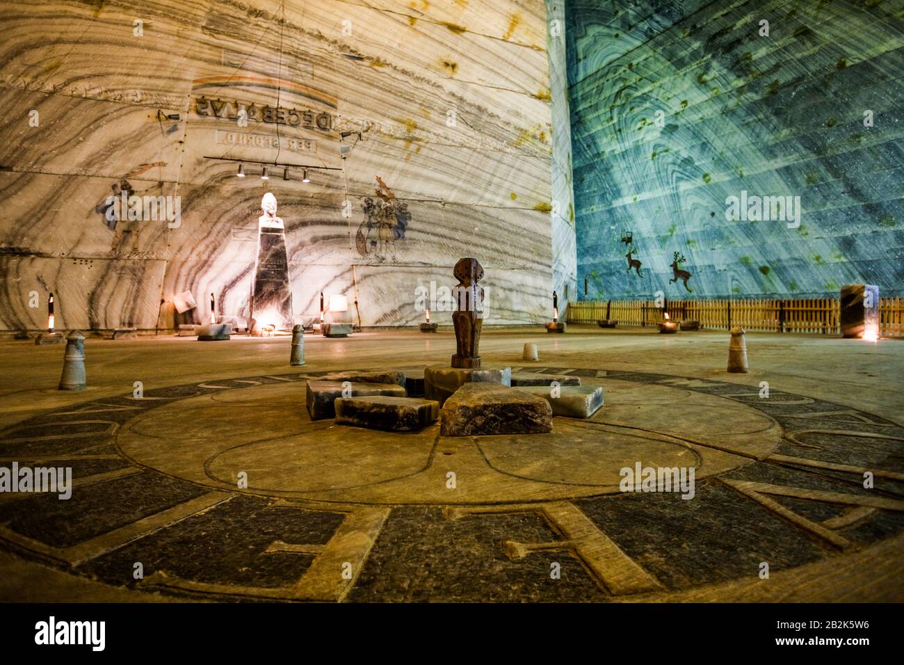 Deep Underground Salt Mine Approx 500M Deep Huge Salt Excavation Mine ...