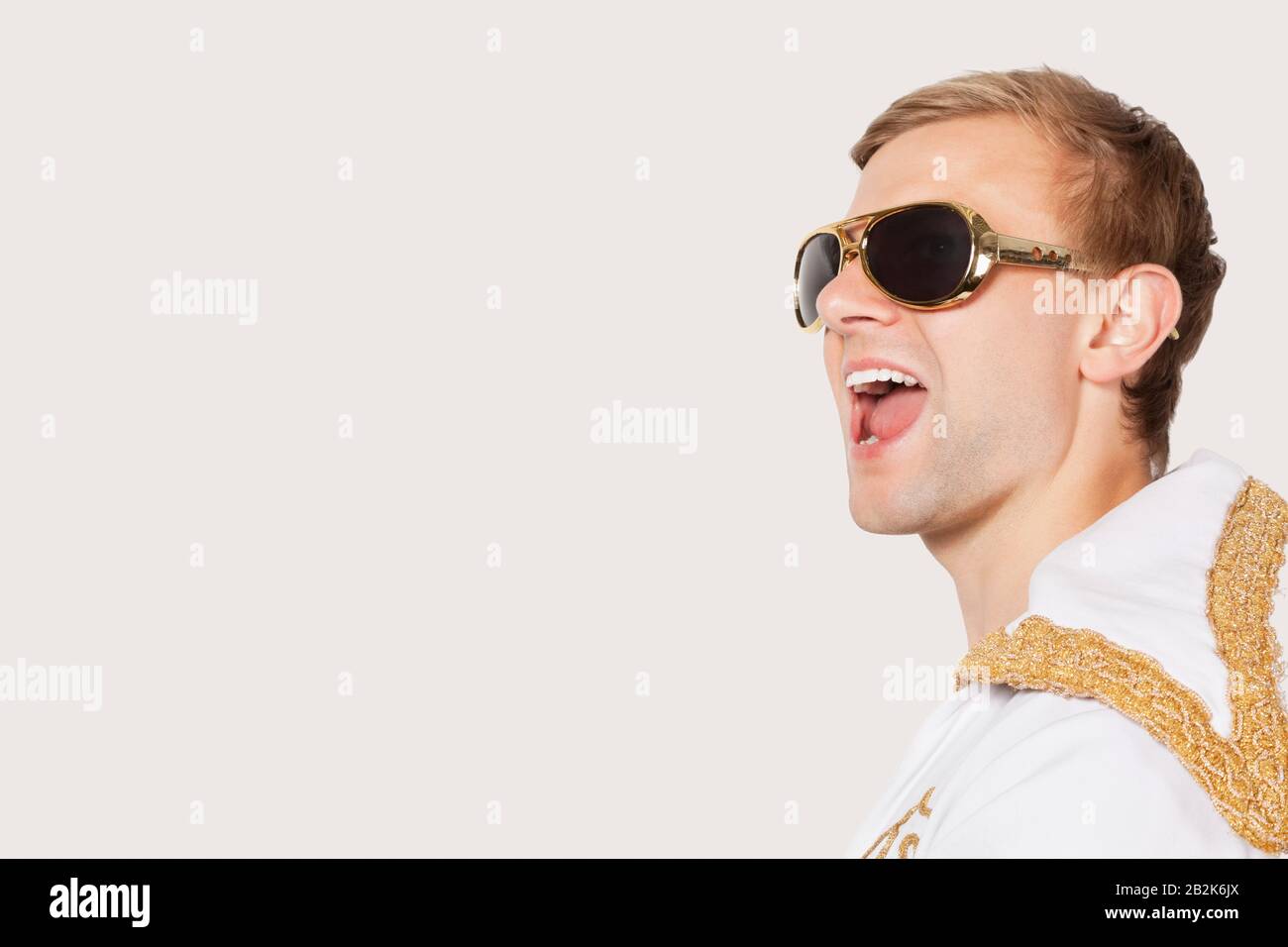 Retro singer costume hi-res stock photography and images - Alamy