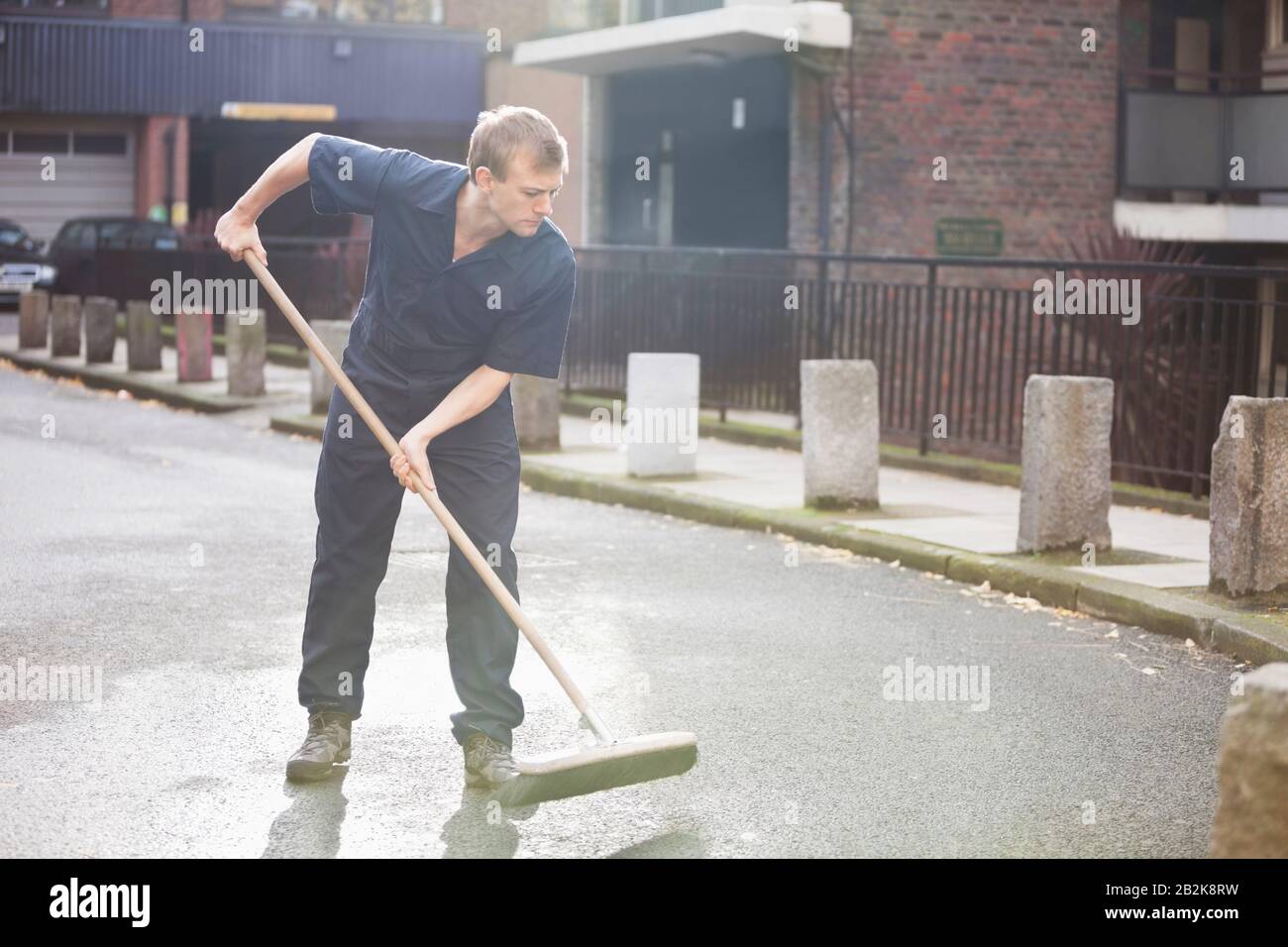 Push sweeper hi-res stock photography and images - Alamy