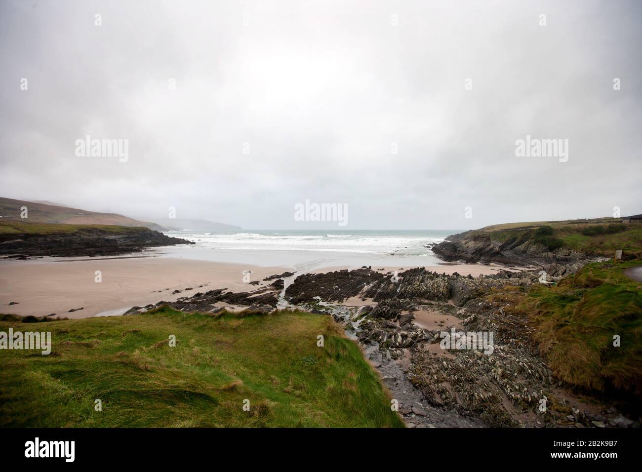 Beach on the North Atlantic, Ring of Kerry, Ireland Stock Photo - Alamy